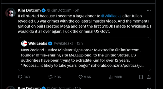 Kim Dotcom Fights Extradition With F*** The US Burst